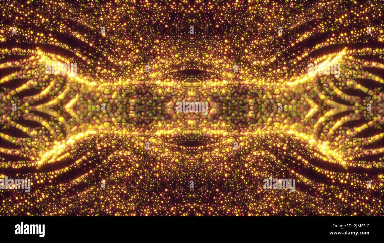 Wave stream of luminous particles Stock Photo - Alamy