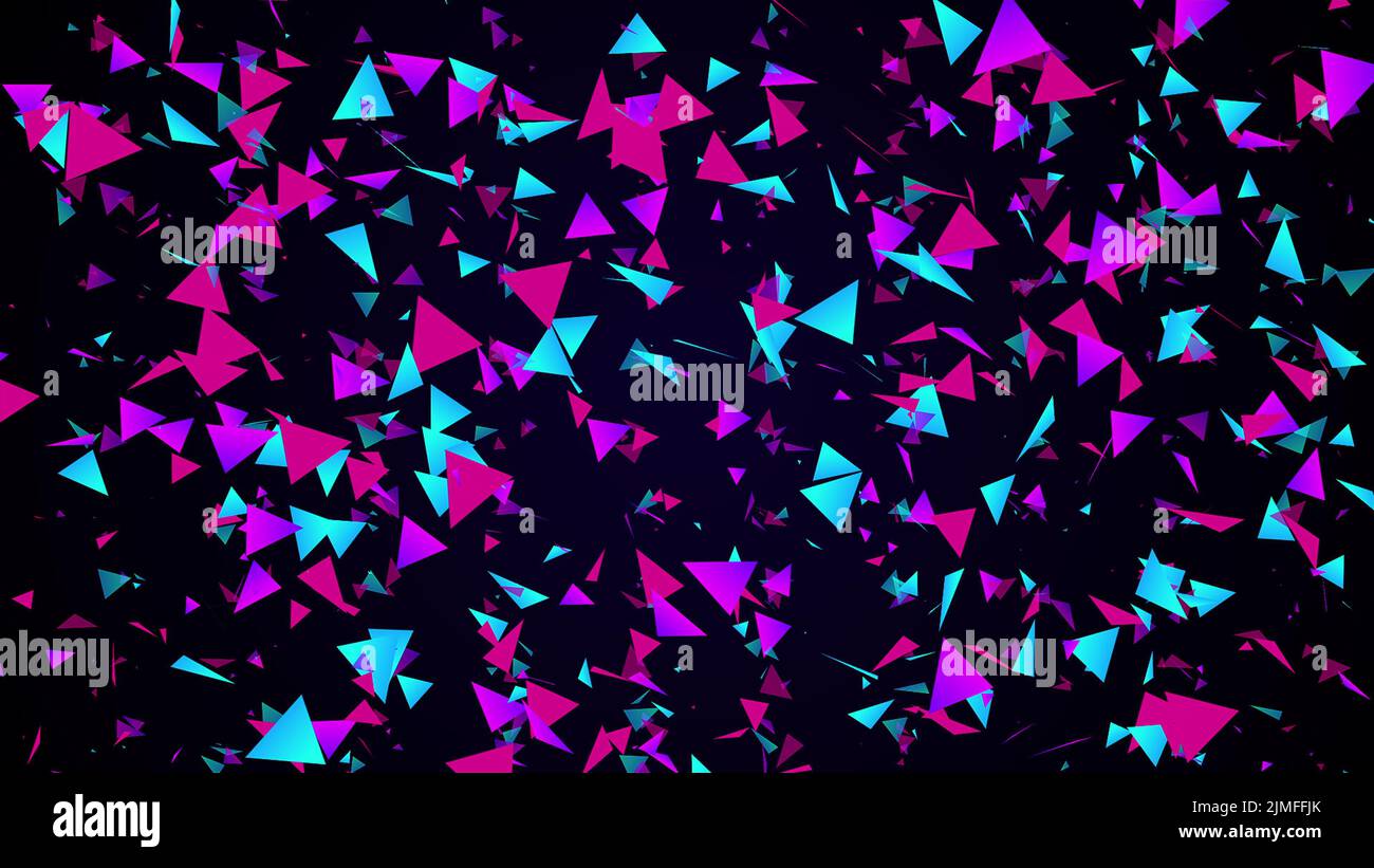 Strip of triangular particles Stock Photo - Alamy