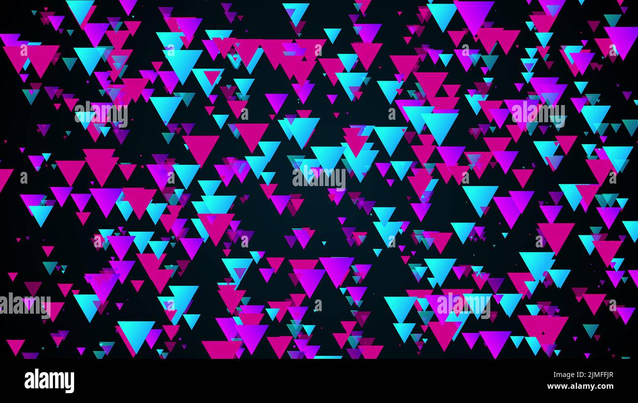 Strip of triangular particles Stock Photo - Alamy