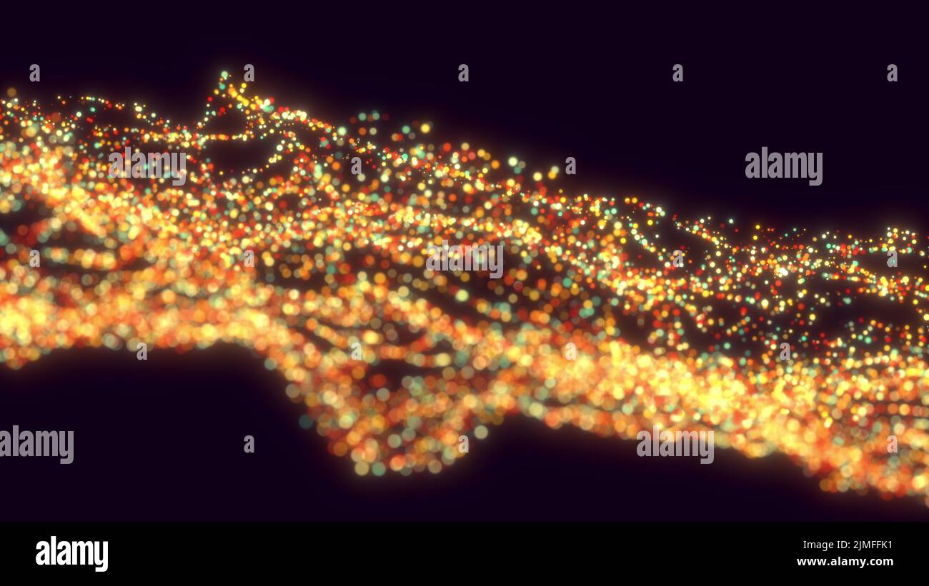 Particles wave hi-res stock photography and images - Alamy