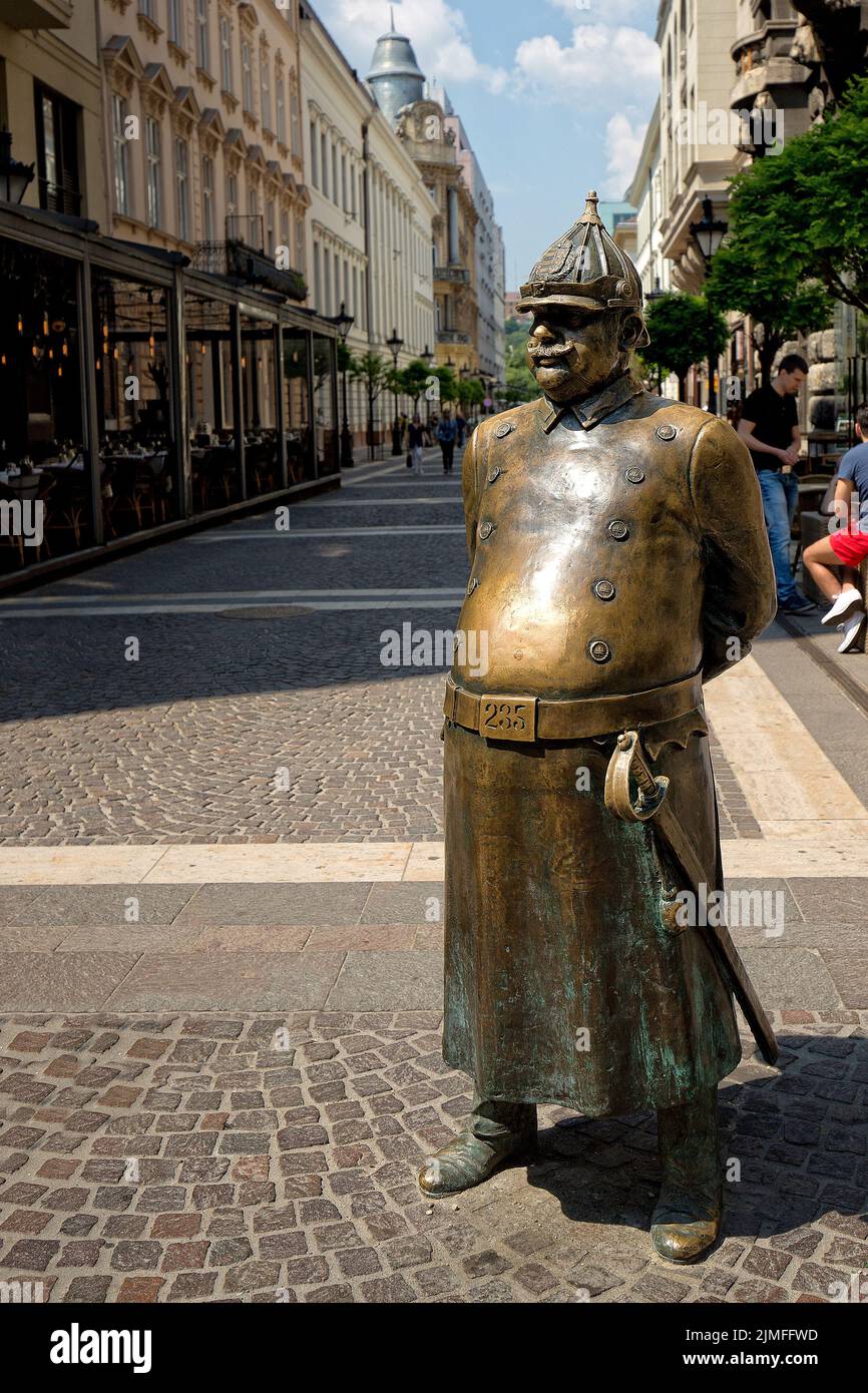 Statue of Good Soldier Svejk in Budapest, Hungary Stock Photo - Alamy
