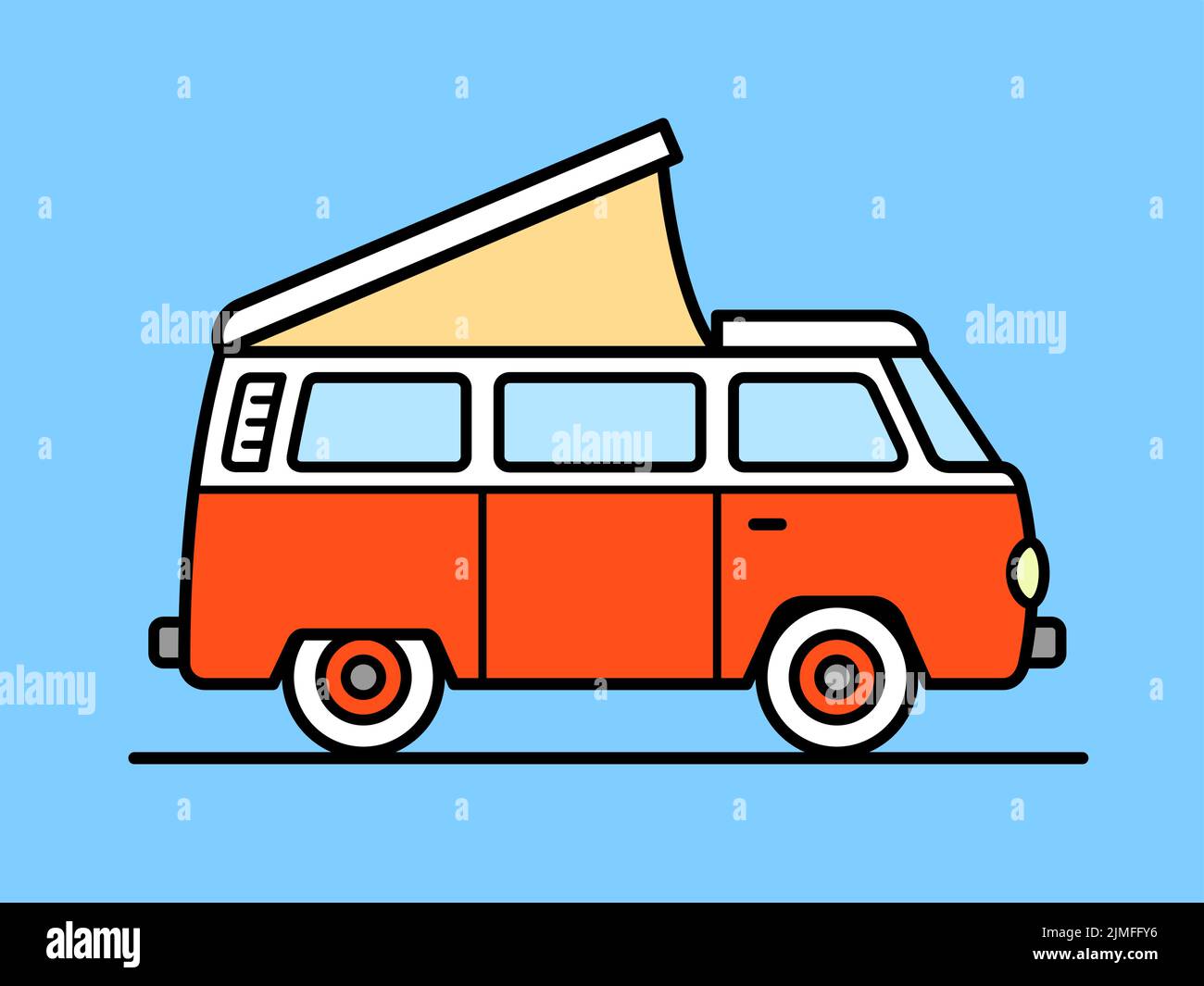 Vw bus vw bus t1 Stock Vector Images - Alamy