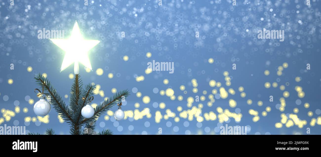 Christmas Tree Star Stock Photo - Alamy