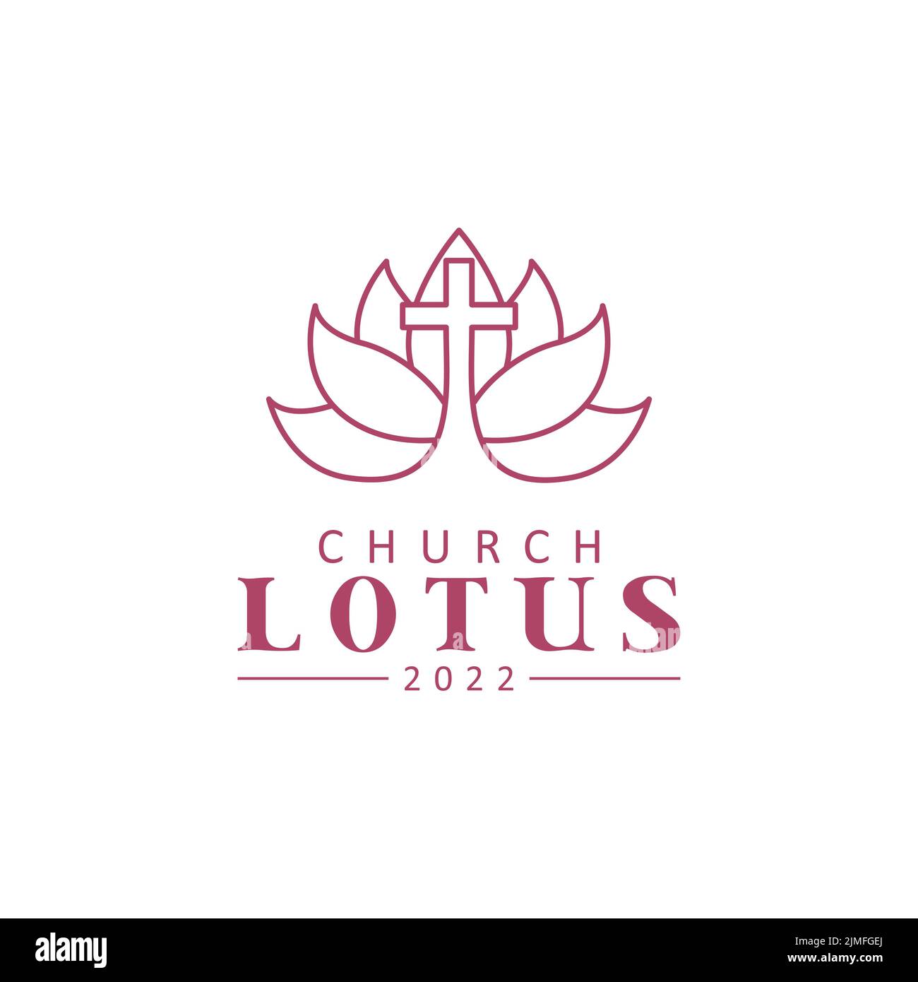 Cathedral church line icon Cut Out Stock Images & Pictures - Alamy