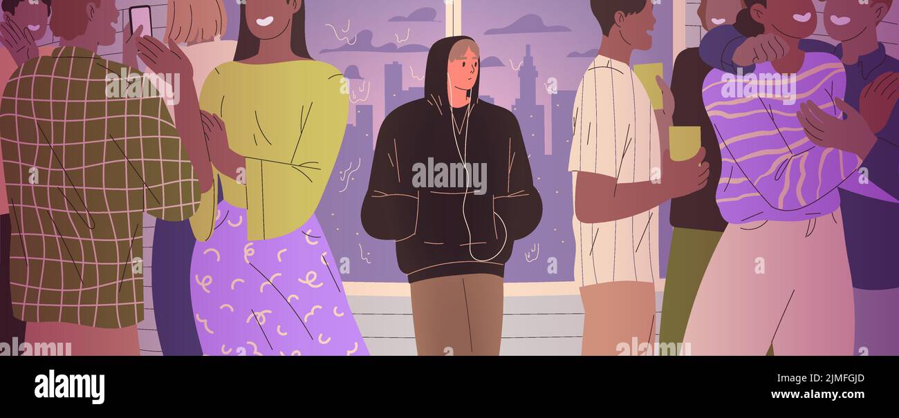 Awkward party Stock Vector Images - Alamy