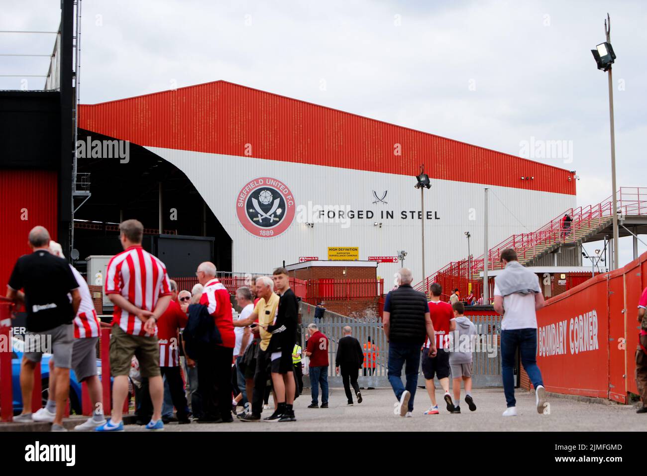 General exterior view of Bramall Lane, Home ground of Sheffield United ...