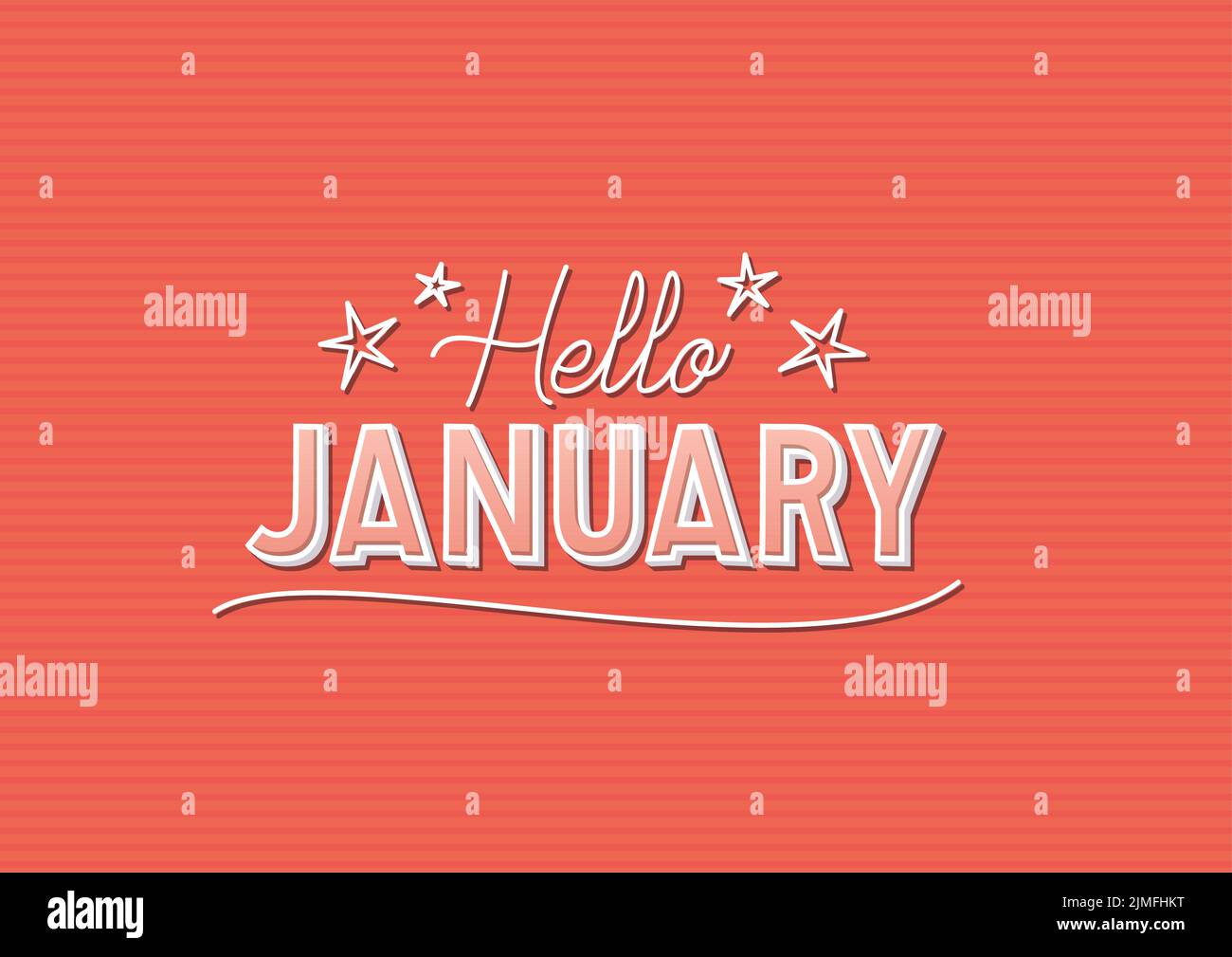 poster of hello january Stock Vector Image & Art - Alamy