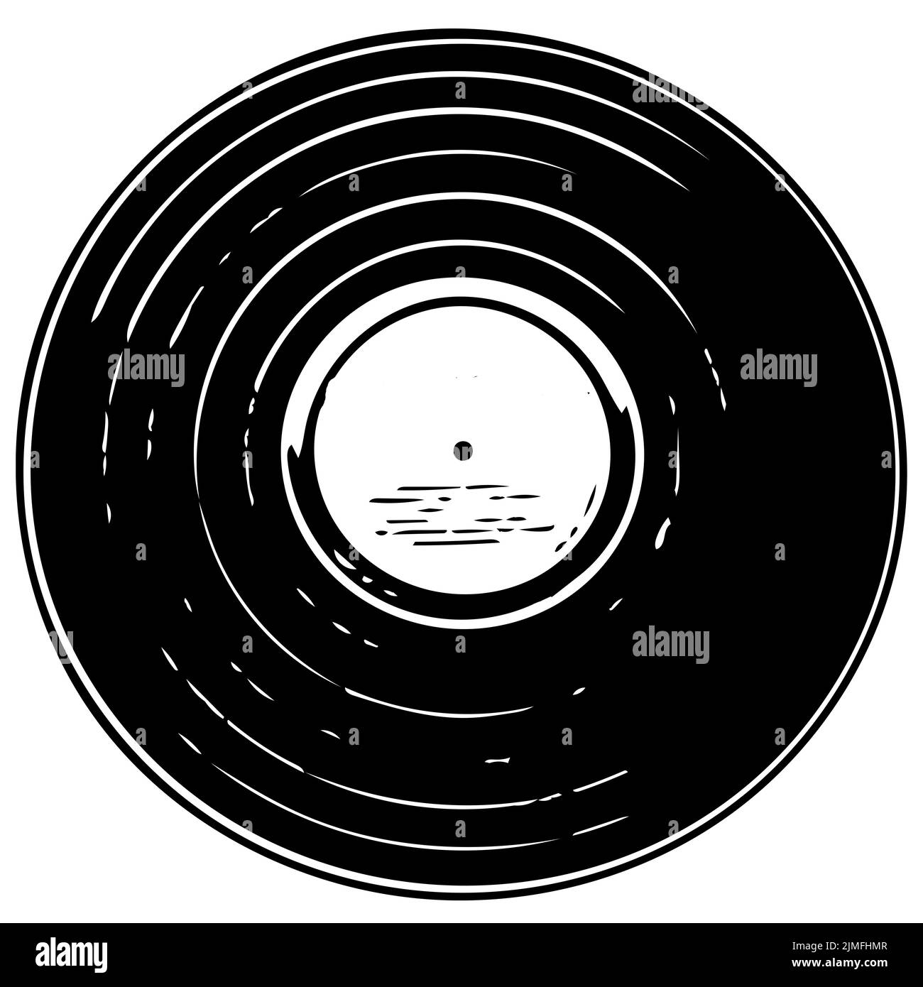 Vintage vinil record with space for tex, retro vinyl record sketch ...