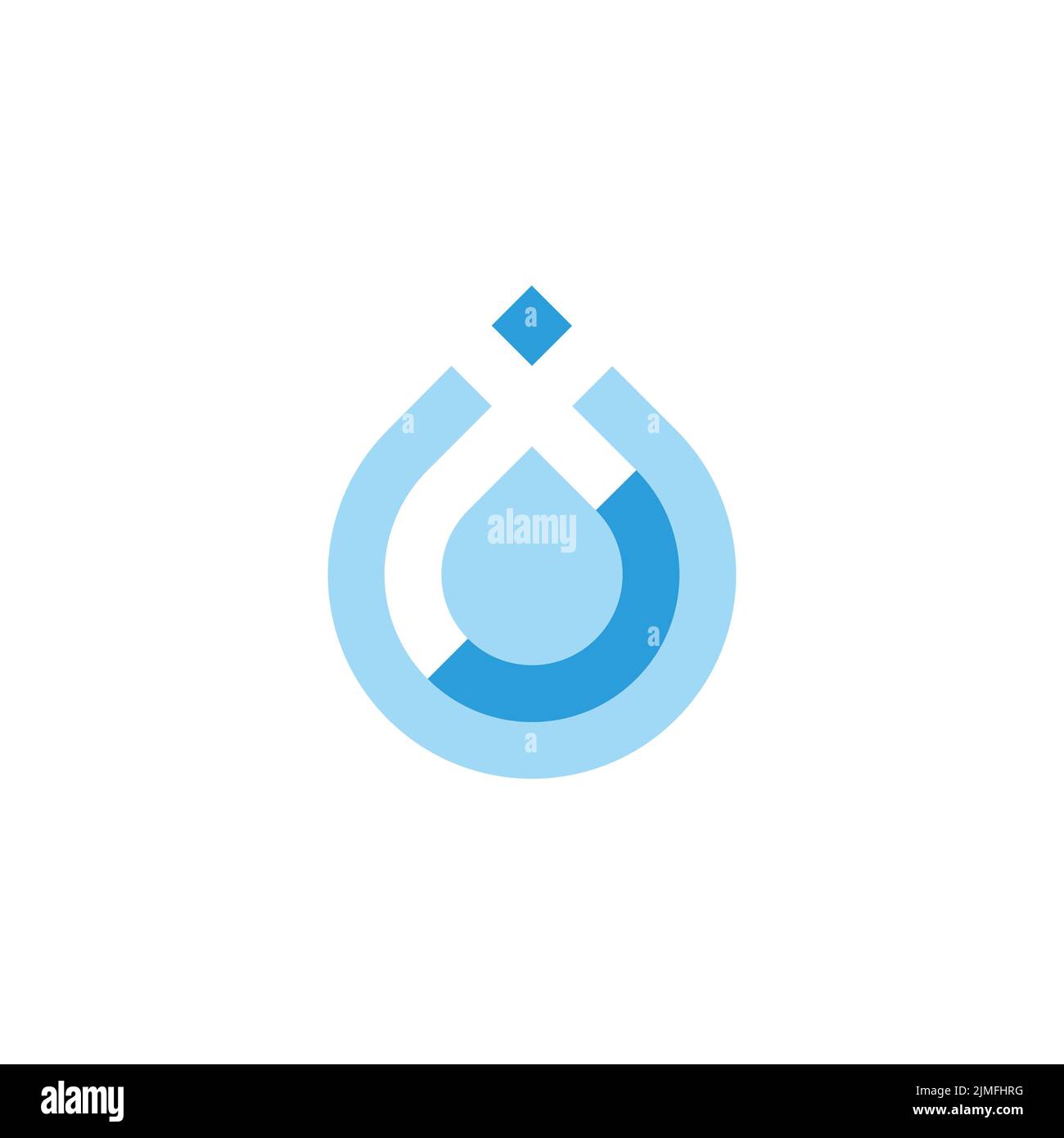 geometric colorful blue water symbol logo vector Stock Vector Image ...