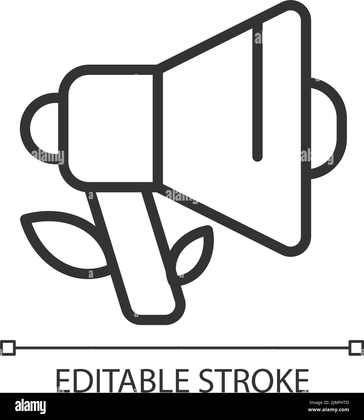 Organic marketing pixel perfect linear icon Stock Vector Image & Art ...