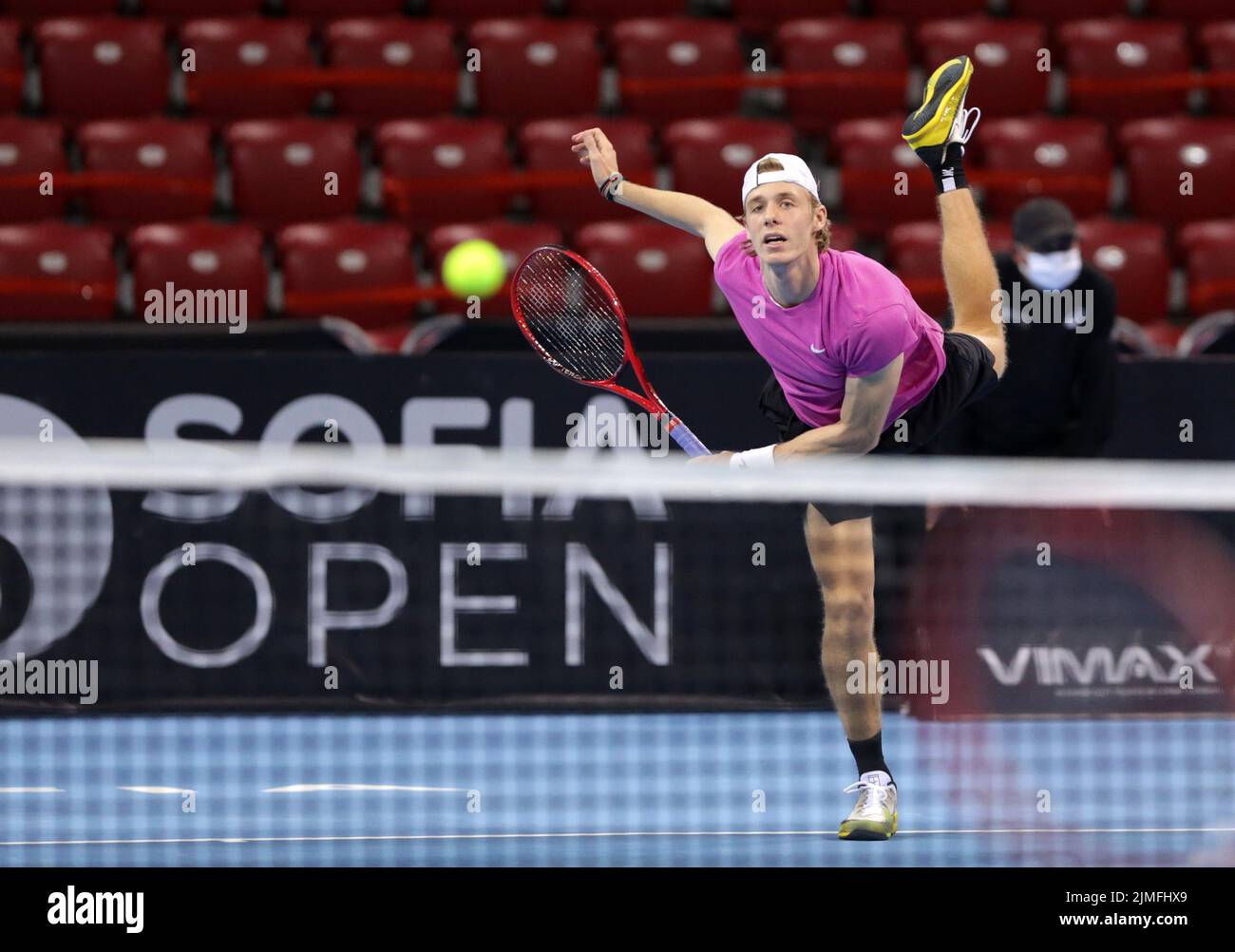 Denis Shapovalov vs Radu Albot, 2020 Sofia Open, ATP 250 Stock Photo ...