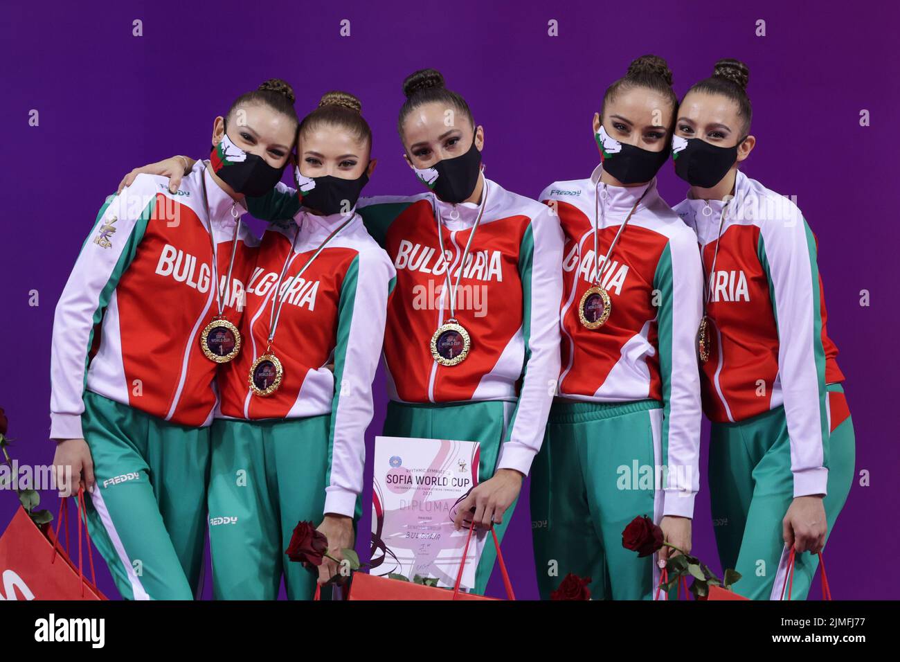 Rhythmic Gymnastics Sofia World Cup 2021, Sofia, Bulgaria Stock Photo ...