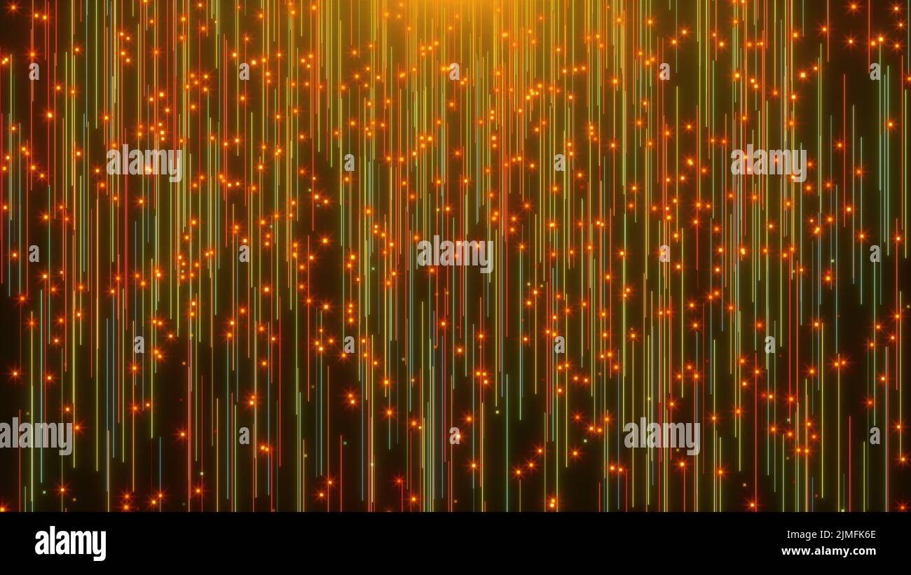 Falling abstract stars and lines Stock Photo - Alamy