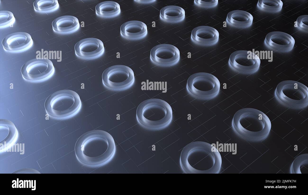 3d glass rings hi-res stock photography and images - Alamy