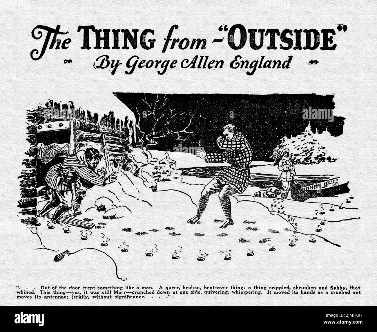 The Thing from Outside (1923) by George Allen England. Illustration ...