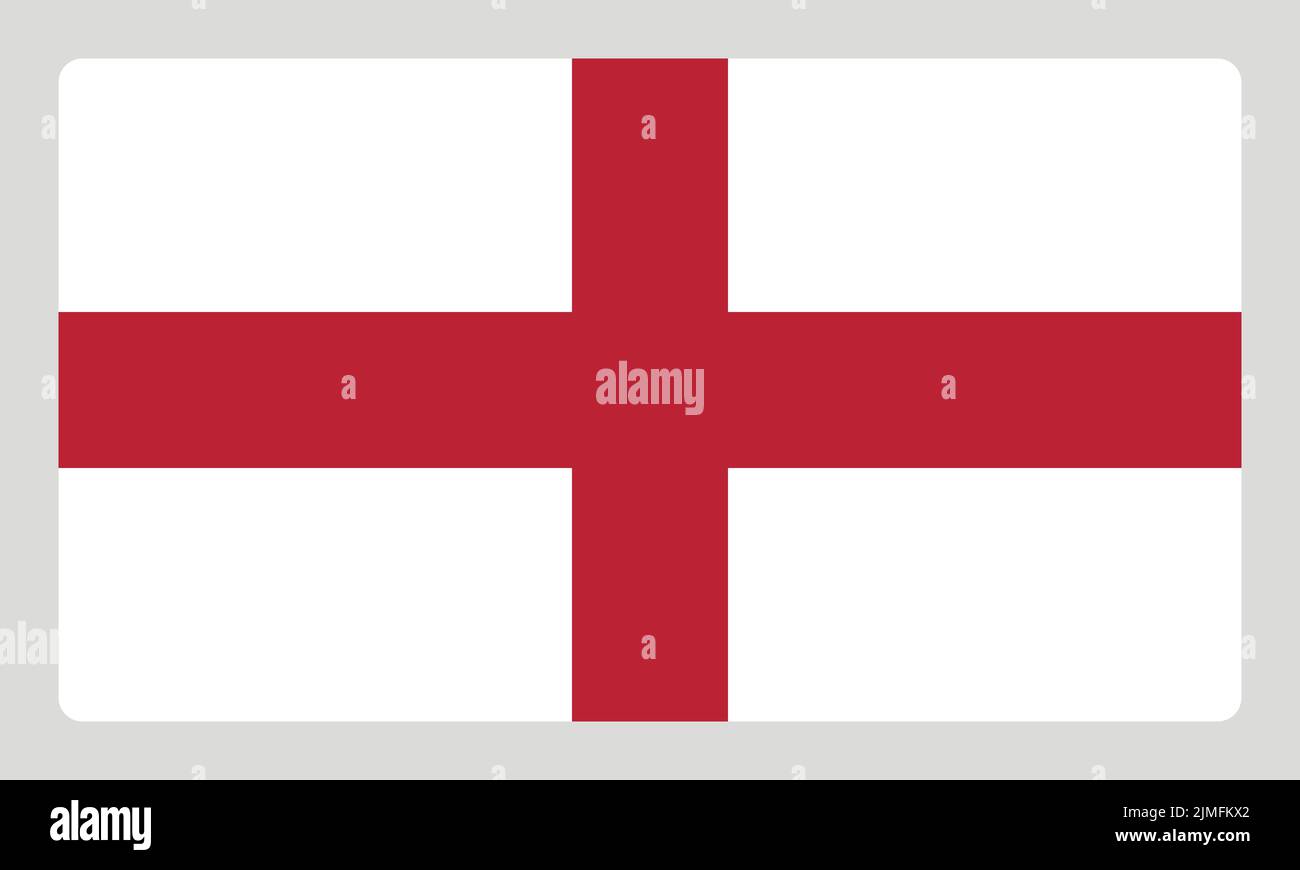 Flag of England. English national symbol in official colors. Template ...