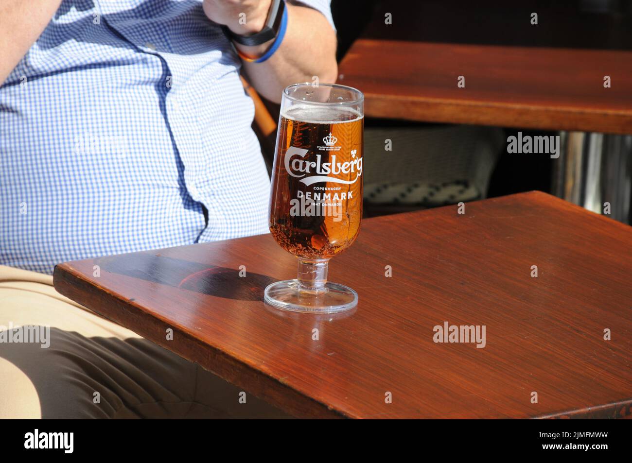 Copenhagen /Denmark/06 August 2022/Tourists cafe food and drinks and ...