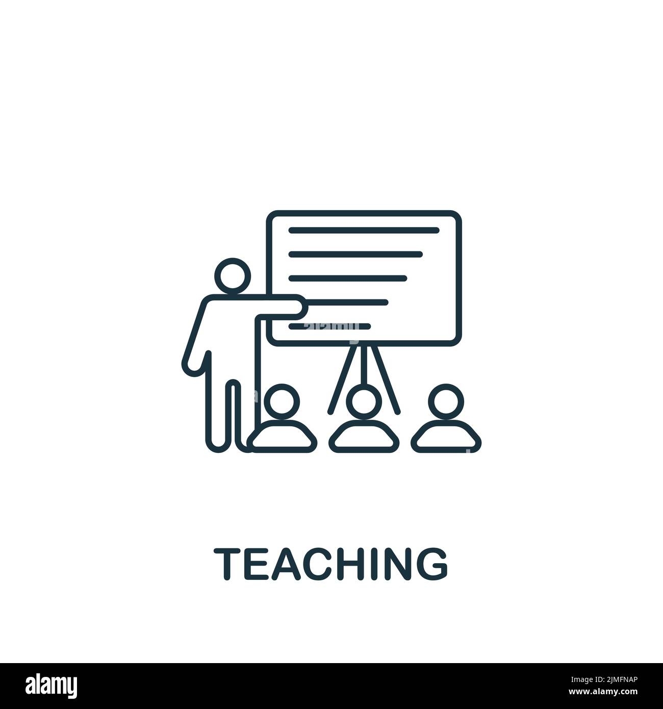 Teaching icon. Monochrome simple Business Training icon for templates ...