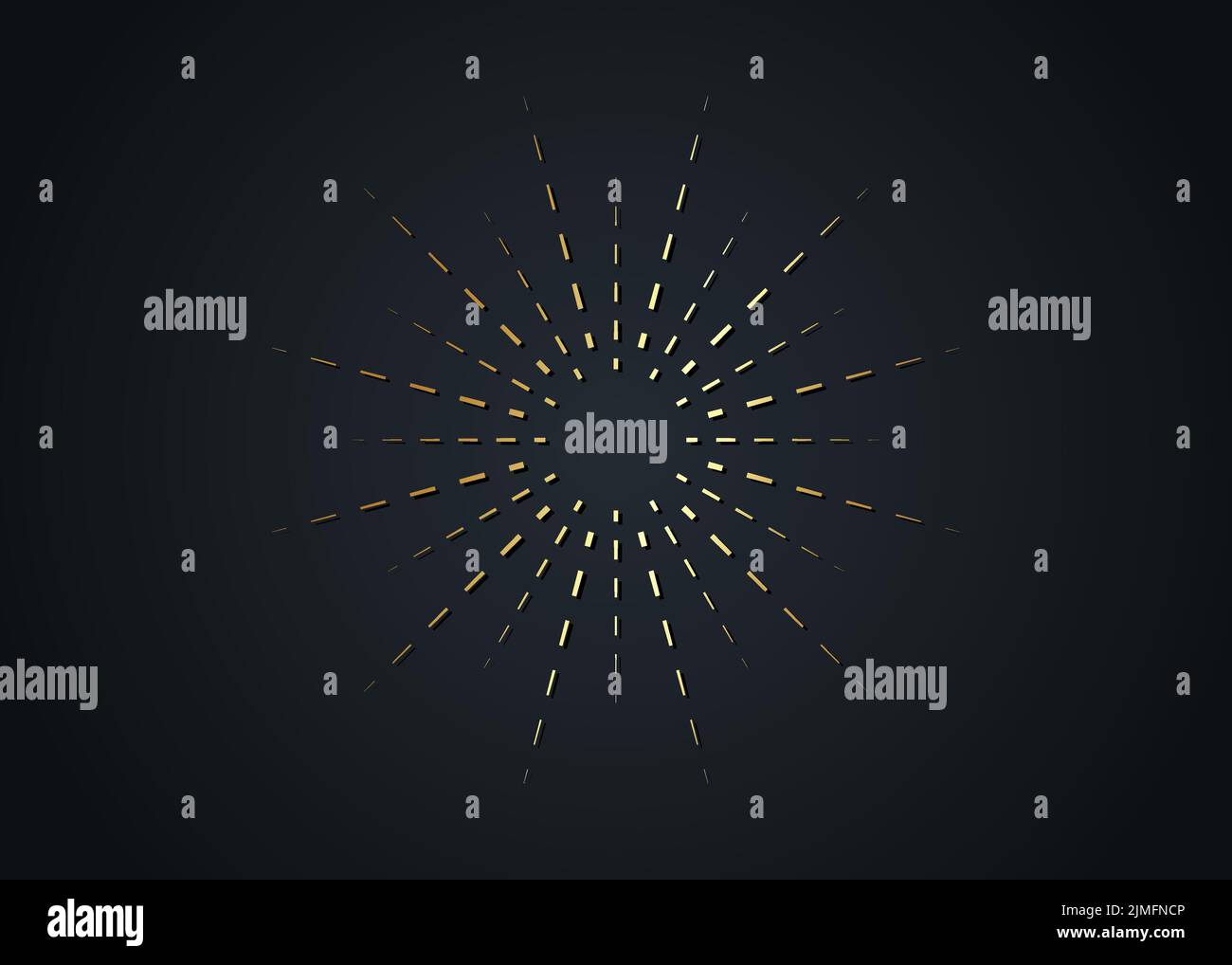 Sun logo gold icon concept of sunburst sign, golden radial rays, filled ...