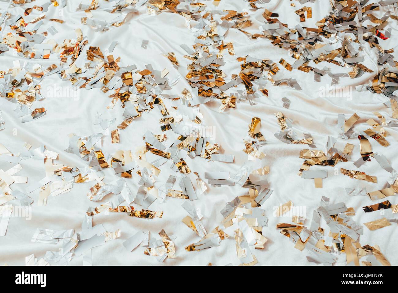 glitter confetti background gold silver party fun Stock Photo - Alamy