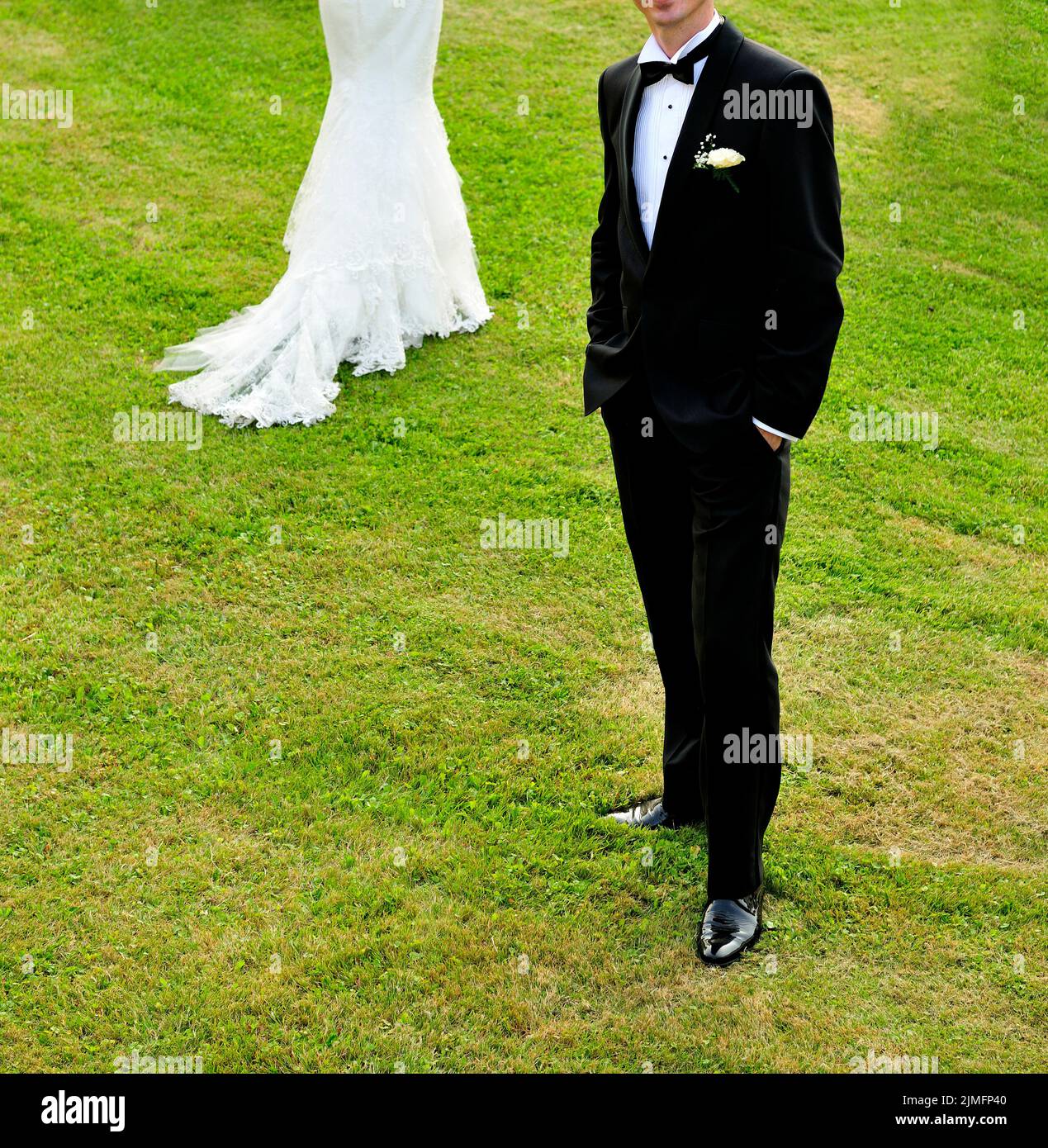 Couple on wedding day two,people, outdor, happines man, women, bridge ...