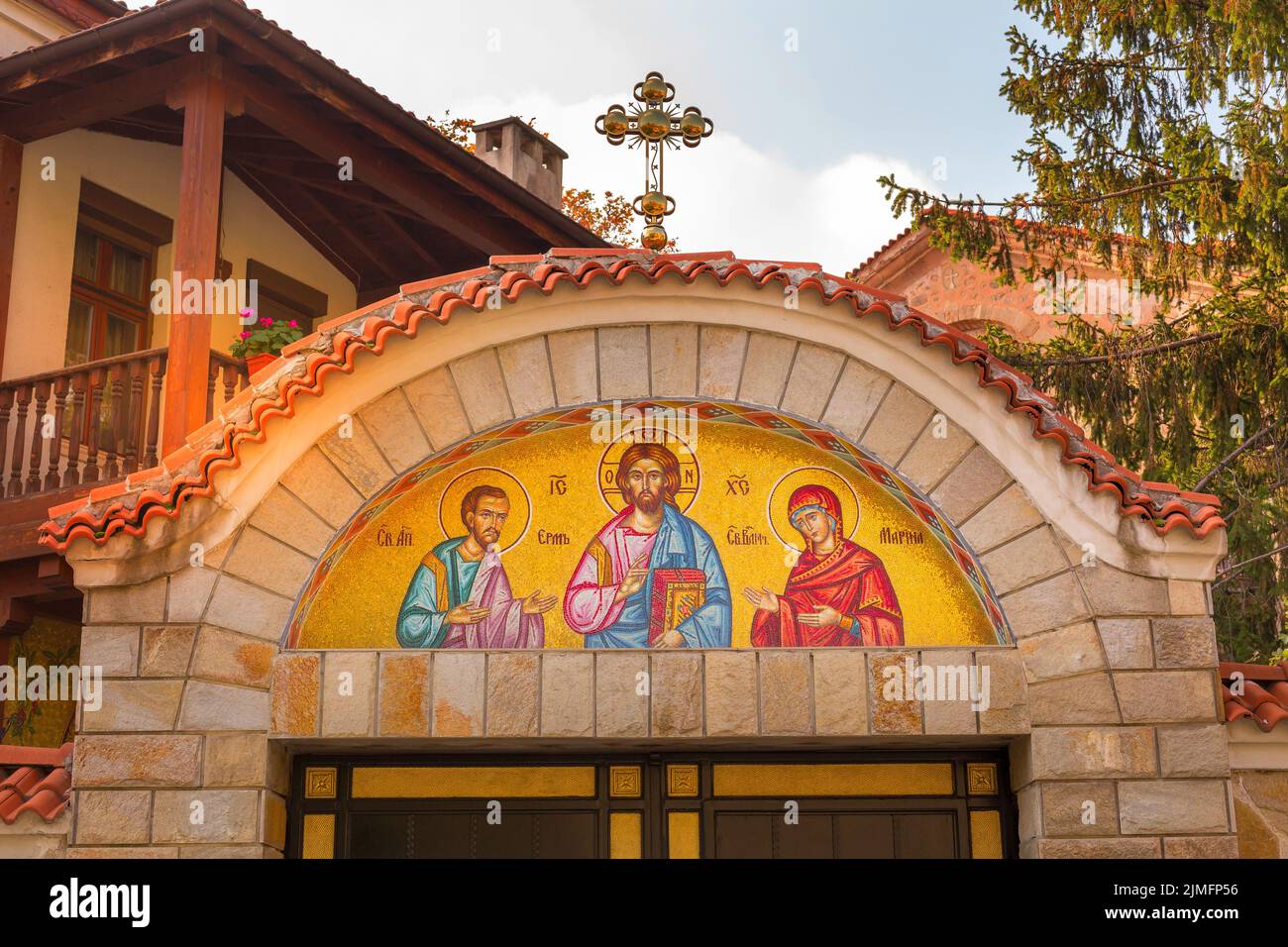 Entrance of St. Marina church in Plovdiv, Bulgaria Stock Photo - Alamy