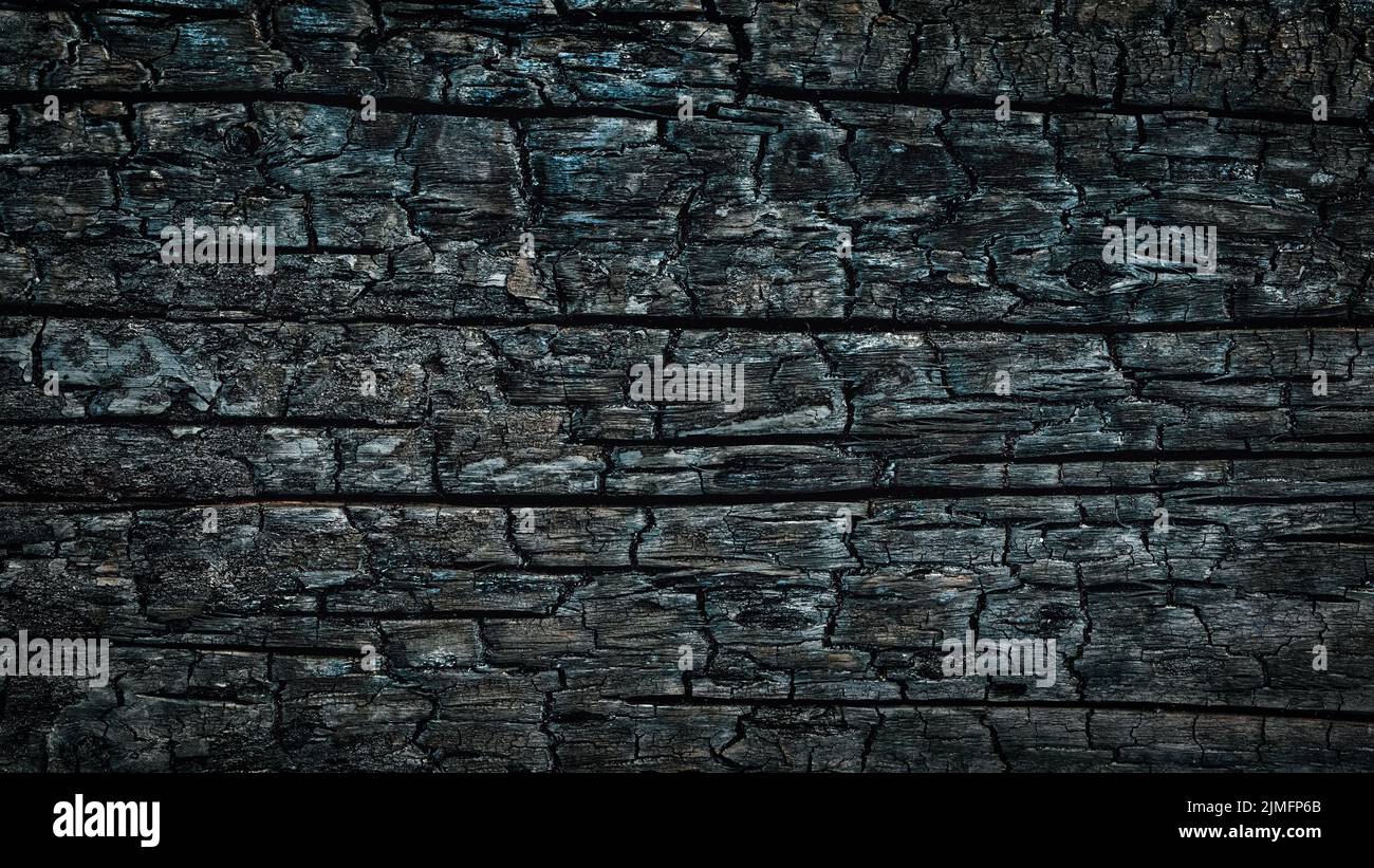 Charcoal background, natural burnt wood texture closeup Stock Photo - Alamy