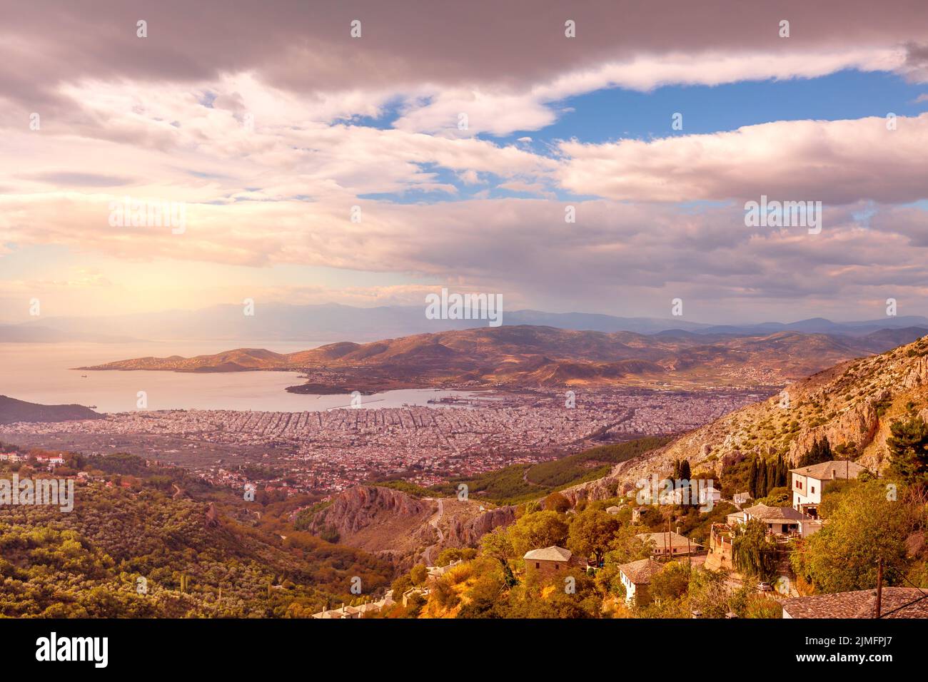 View volos seaside city hi-res stock photography and images - Alamy