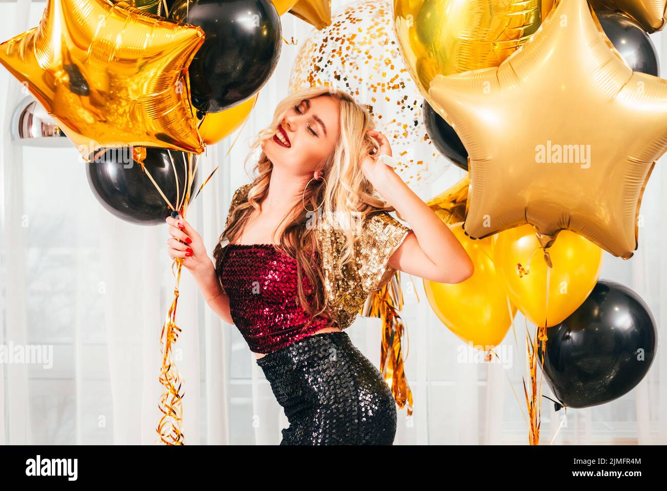 Party balloons dancing hi-res stock photography and images - Alamy