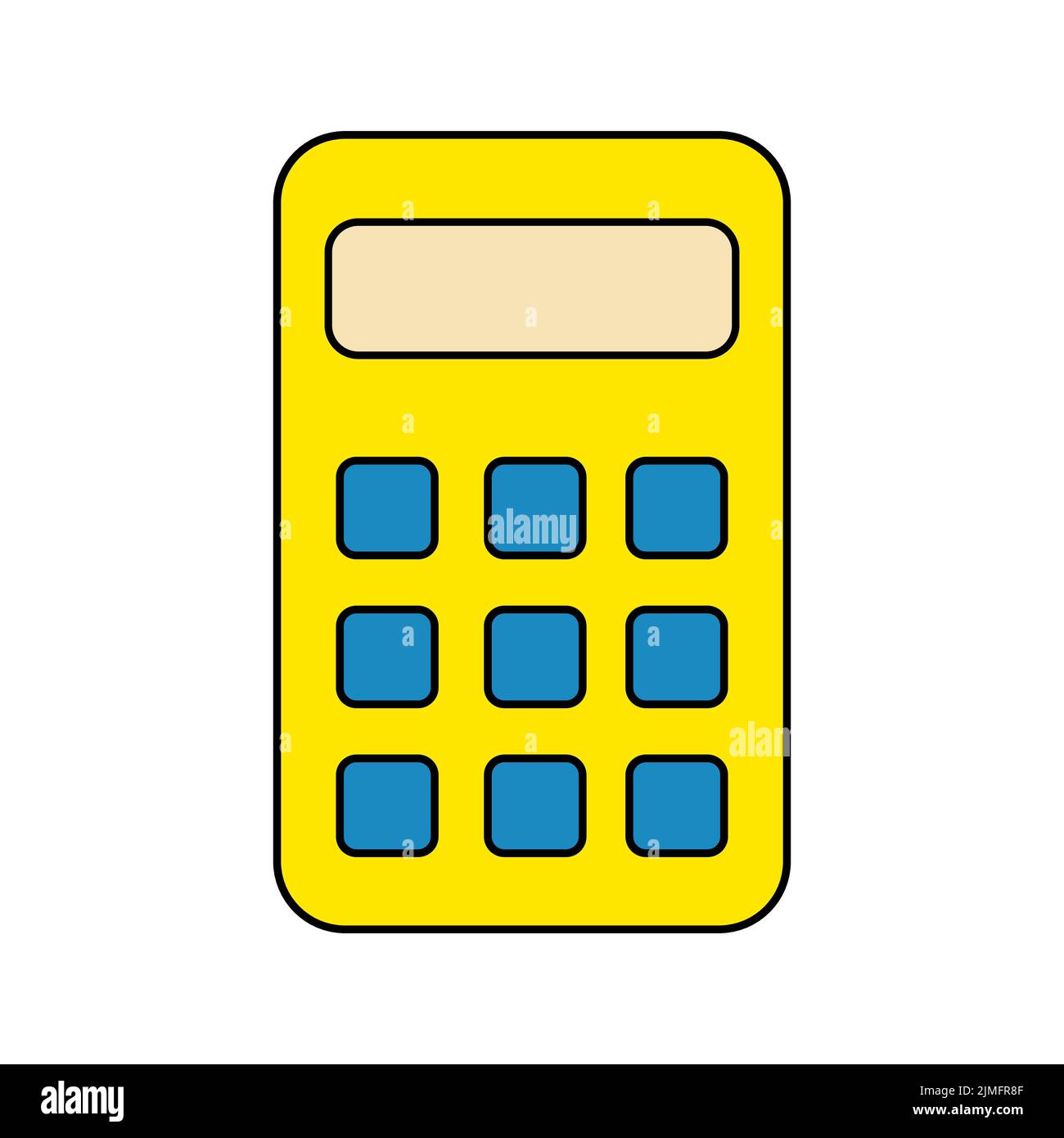 Cartoon calculator hi-res stock photography and images - Alamy