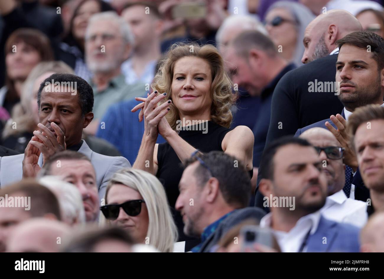 Newcastle United director Amanda Staveley in the stands during the ...