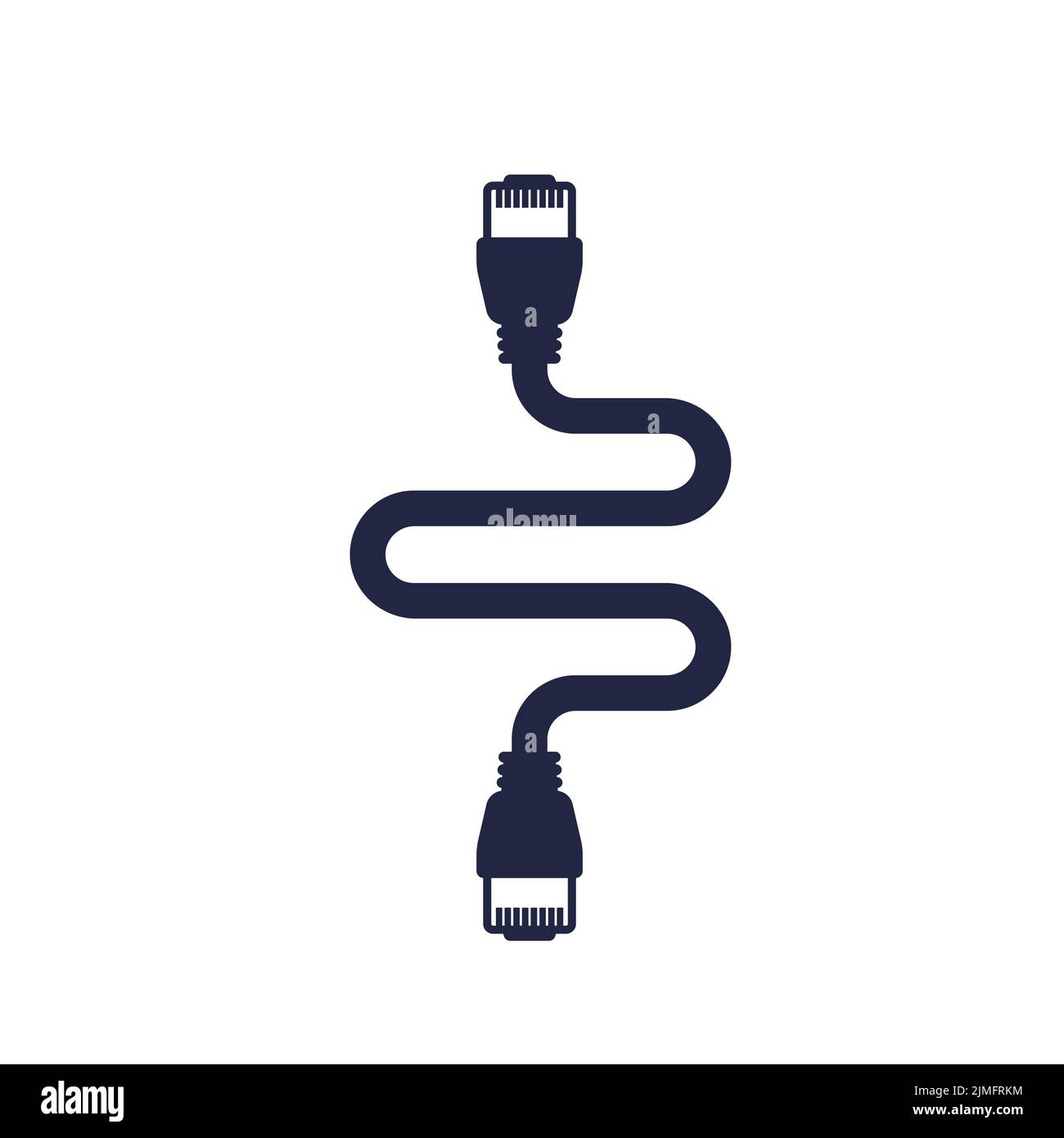 ethernet cable for internet and lan, vector icon Stock Vector Image ...