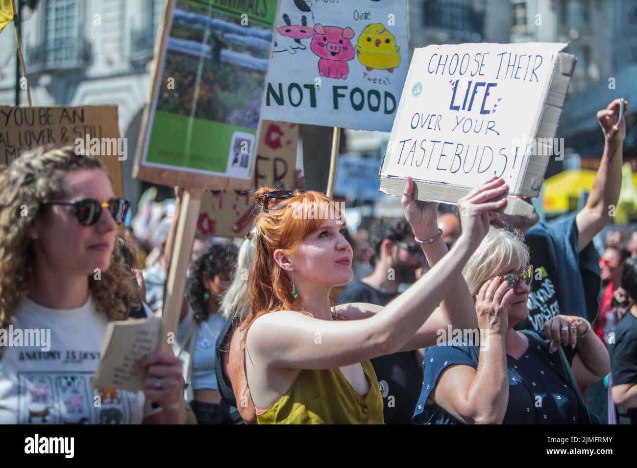 Protesting against eating meat hi-res stock photography and images - Alamy