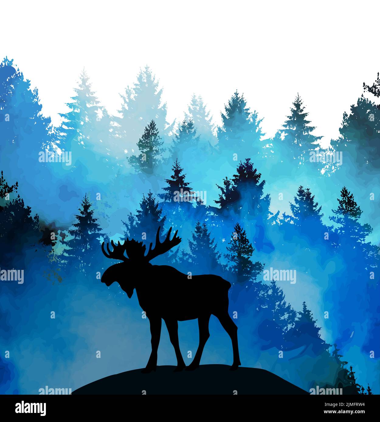 Trees usa Stock Vector Images - Alamy