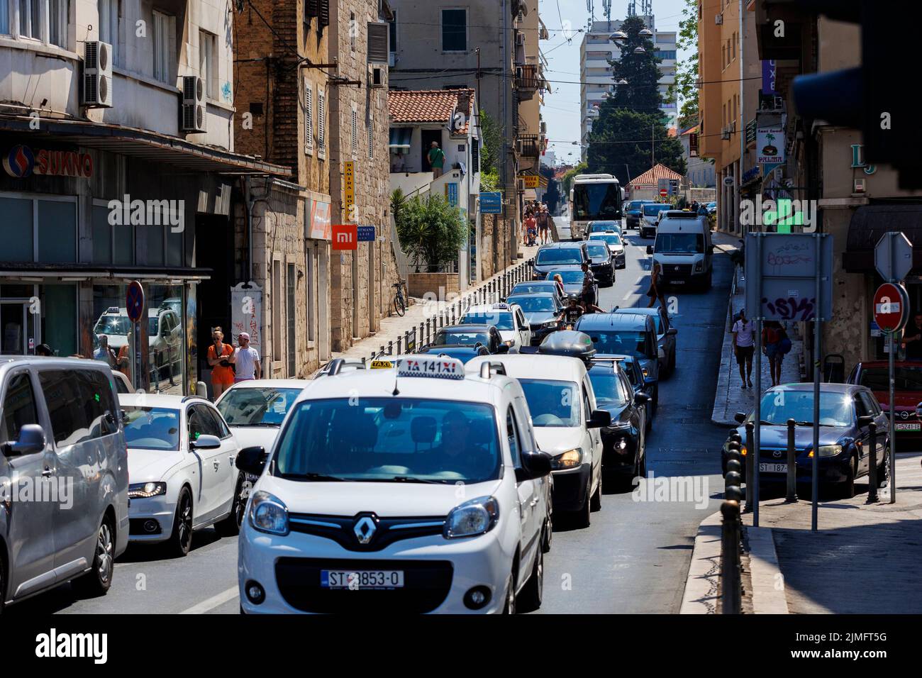 Another sunny weekend brought crowds to the center of Split, Croatia on ...