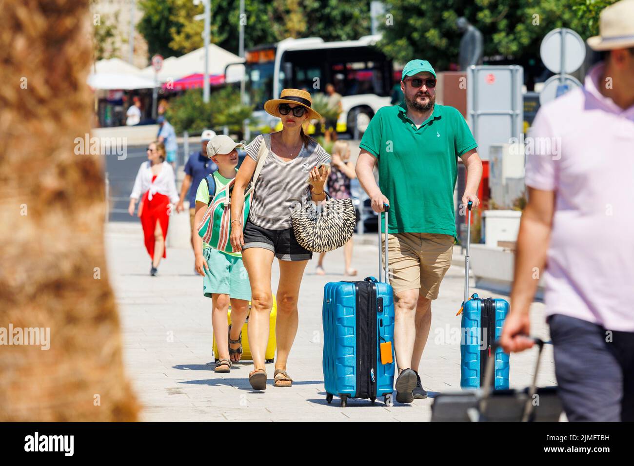 Another sunny weekend brought crowds to the center of Split, Croatia on ...