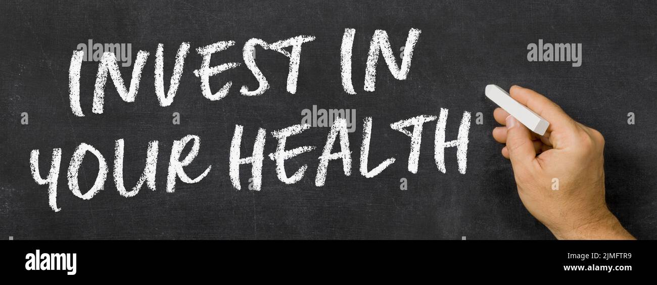 Invest in health written hi-res stock photography and images - Alamy