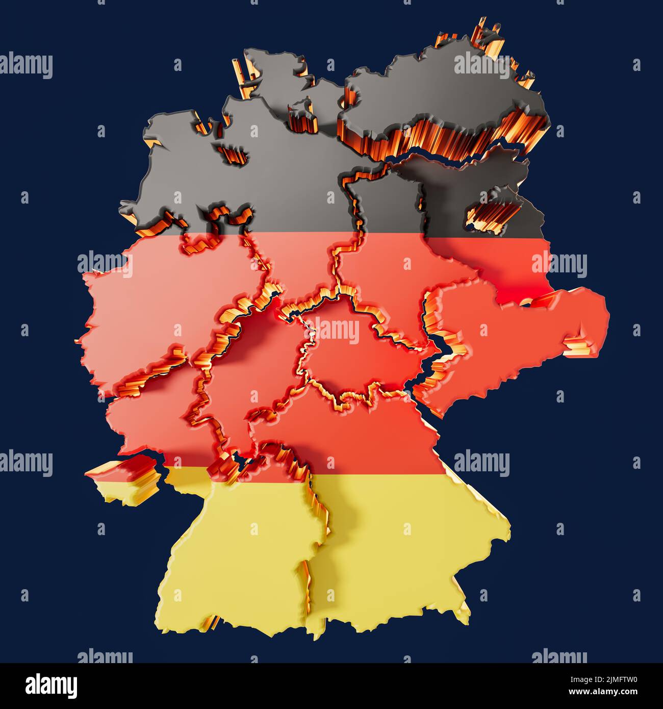 Stylized map render hi-res stock photography and images - Alamy