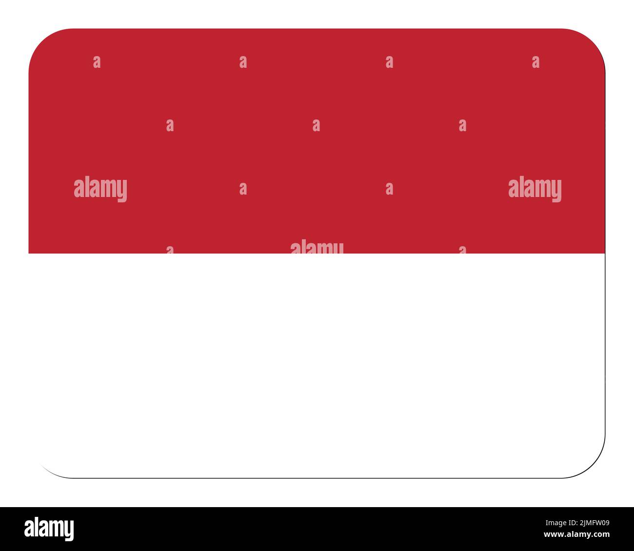 Flag of Monaco. National symbol in official colors. Template icon ...