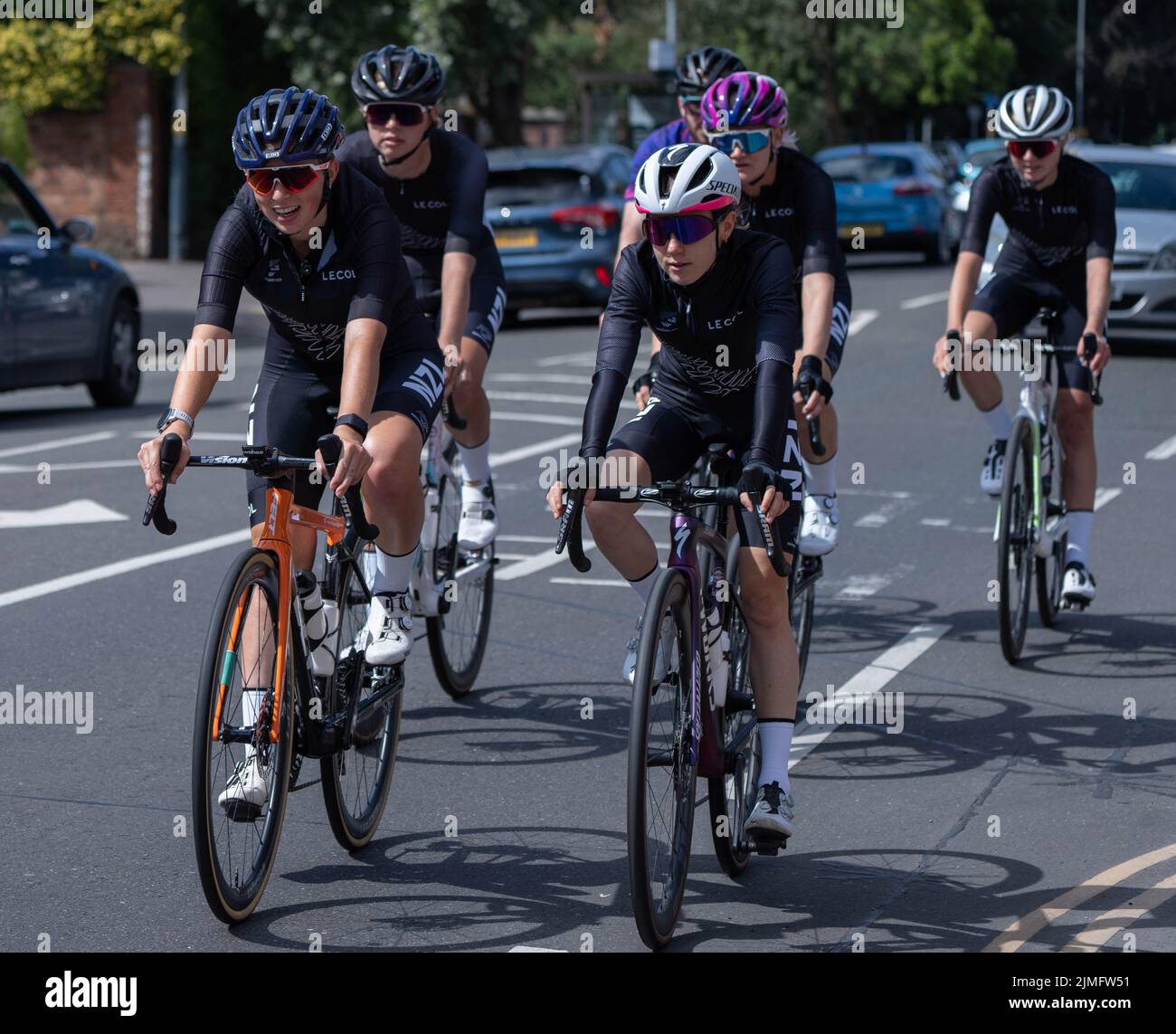 Commonwealth Games Cycling Road Race practice Stock Photo - Alamy
