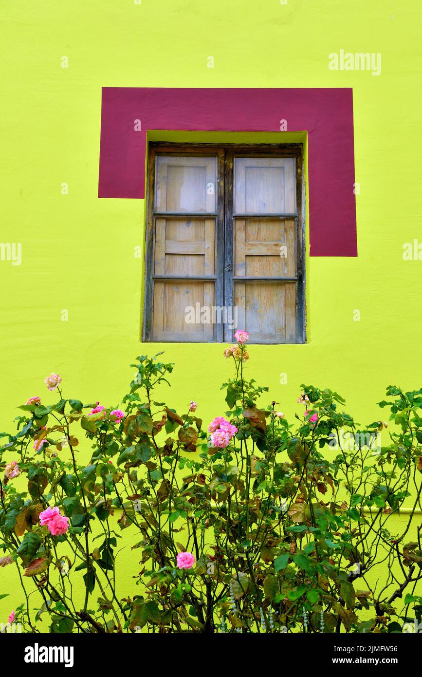 the village with the colorful houses Ghizzano tuscany Italy Stock Photo ...