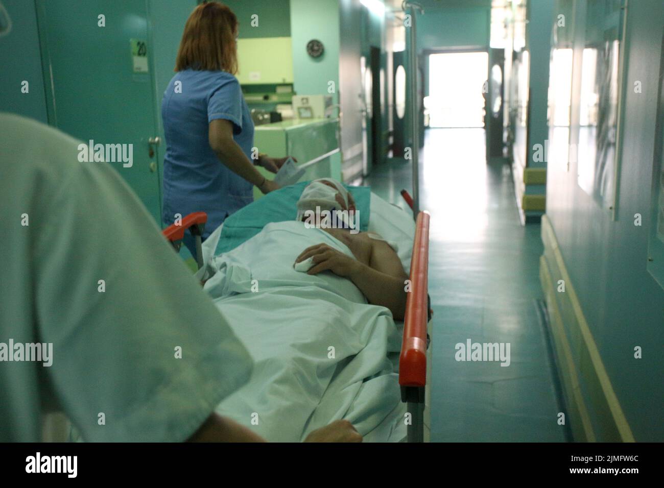 Roman Wilenski, the injured passenger from the bus with Polish licence ...