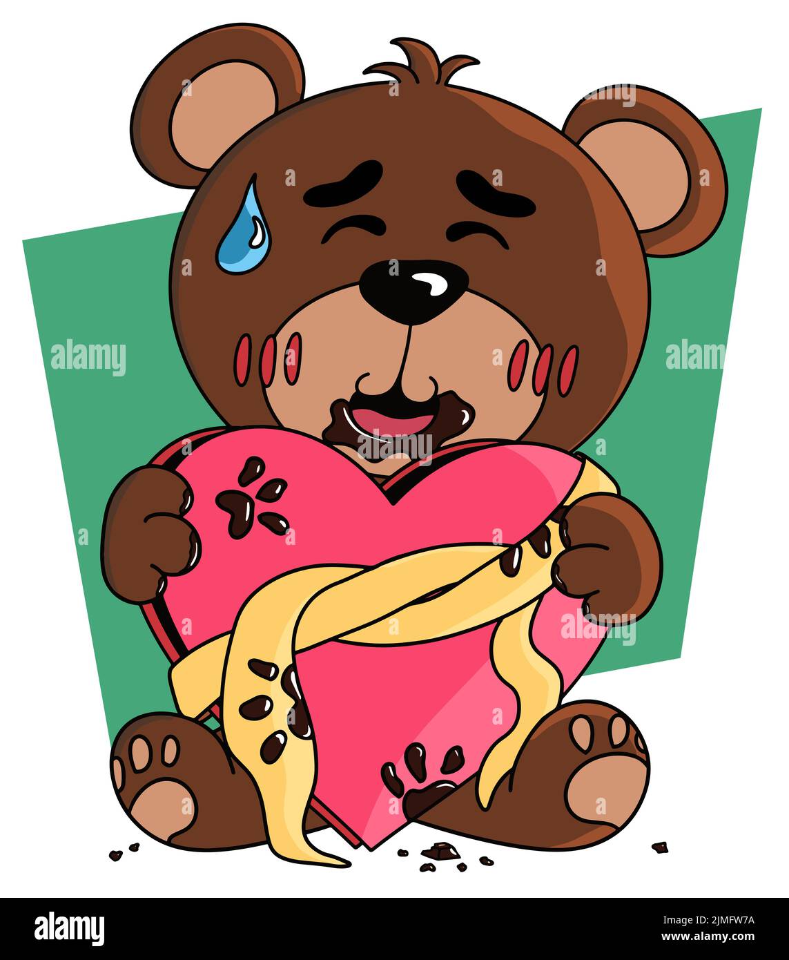 Cartoon illustration cute grizzly bear hi-res stock photography and ...