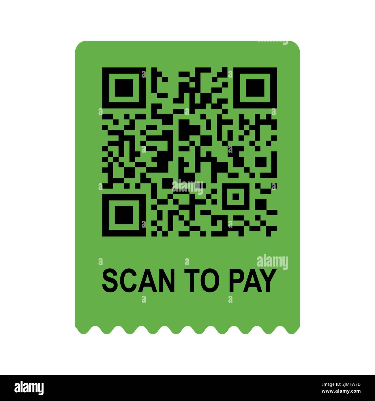 Scan me phone tag. Qrcode scan to pay. Isolated illustration on a white ...