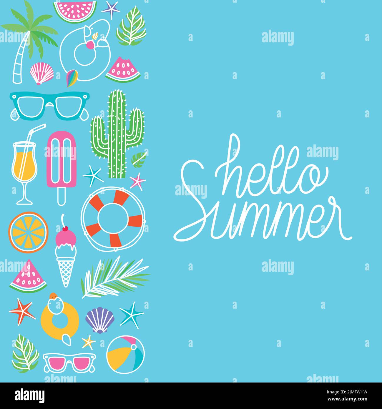 design of hello summer Stock Vector Image & Art - Alamy