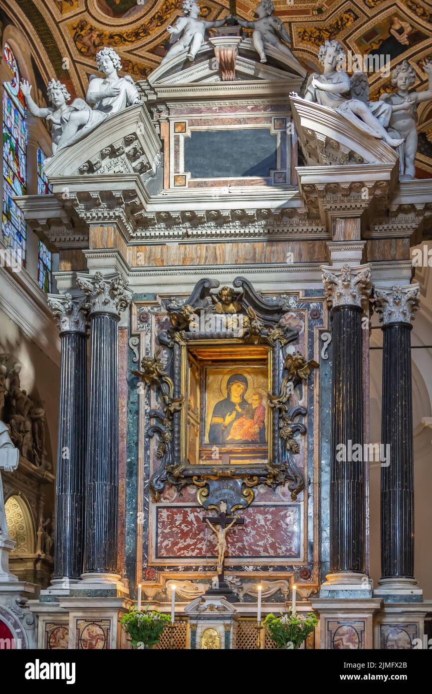 The icon of Madonna del Popolo, Rome, Italy Stock Photo - Alamy