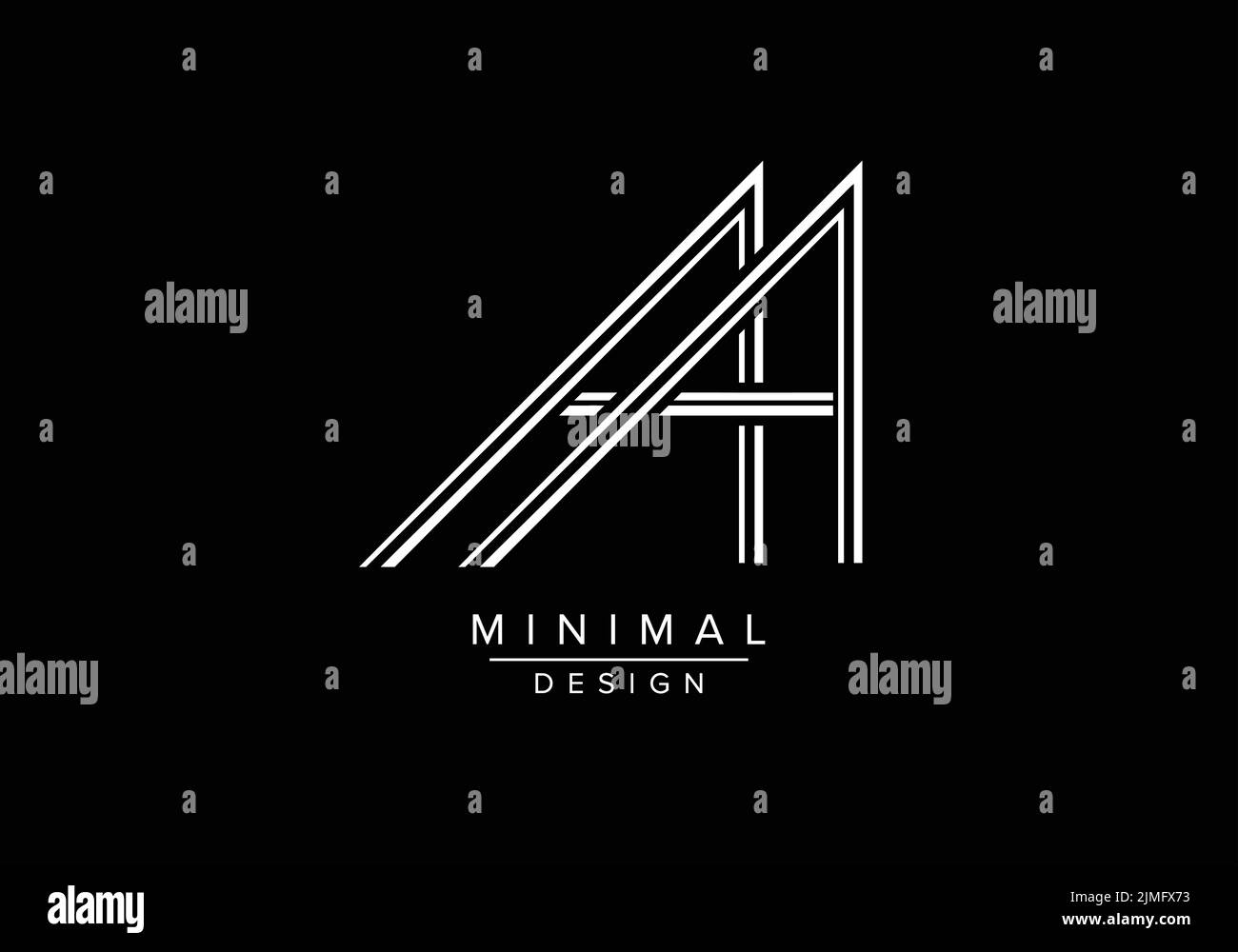 Abstract Alphabets Letters AA or A A Logo Stock Vector Image & Art - Alamy