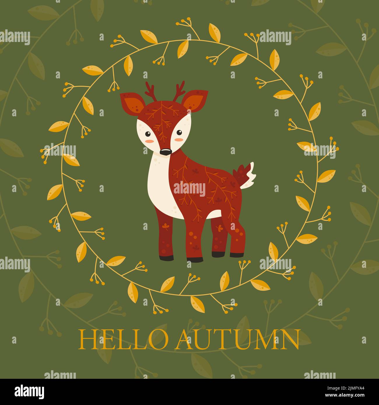 Fawn orange Stock Vector Images - Alamy