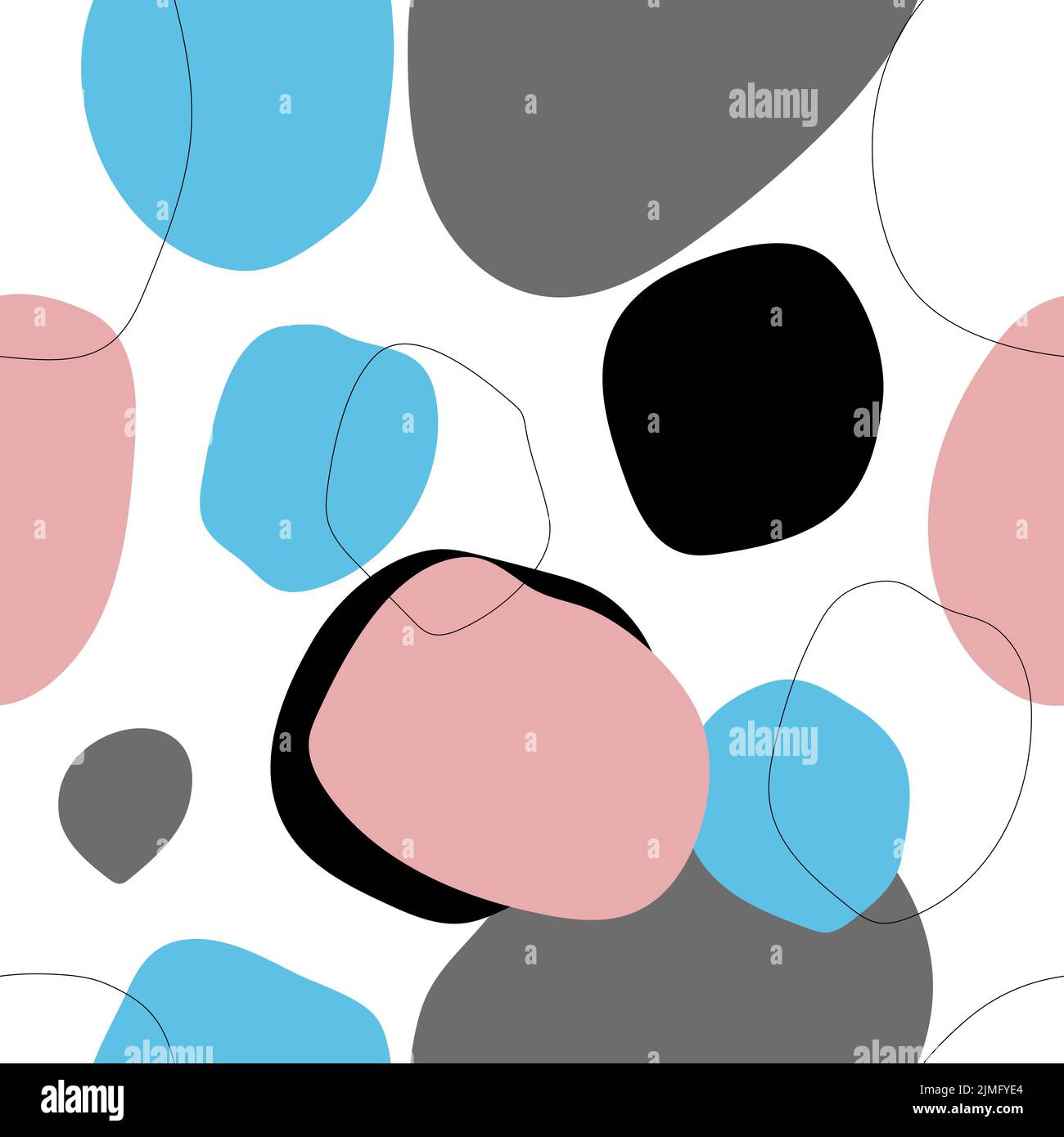 Artistic organic seamless pattern with circles. Abstract background ...