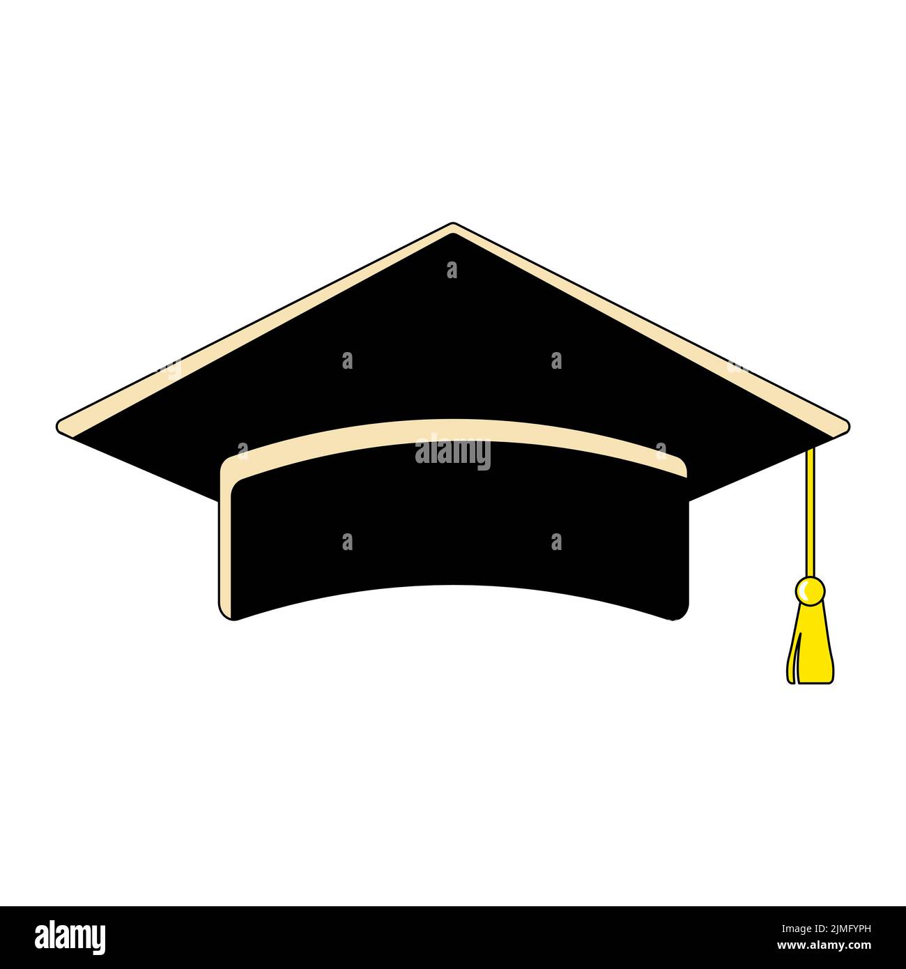 Grad hat vector Stock Vector Images - Alamy